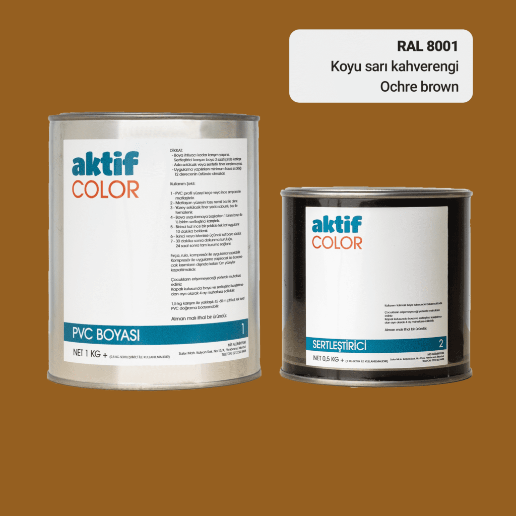 RAL 8001 - Koyu Sarı Kahverengi / Aktif Color Pvc Boyası (Pimapen ...