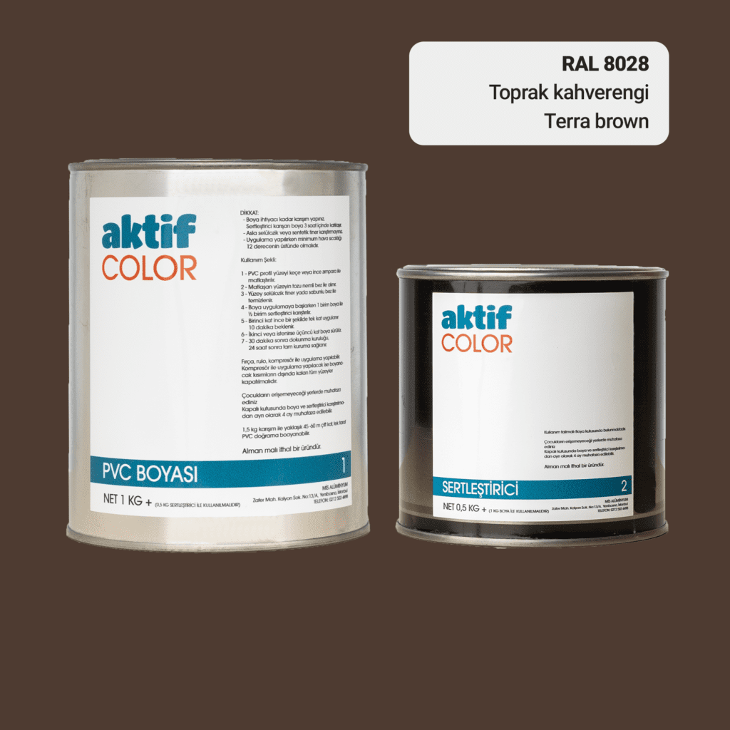 RAL 8028 - Toprak Kahverengi / Aktif Color Pvc Boyası (Pimapen Boyası ...